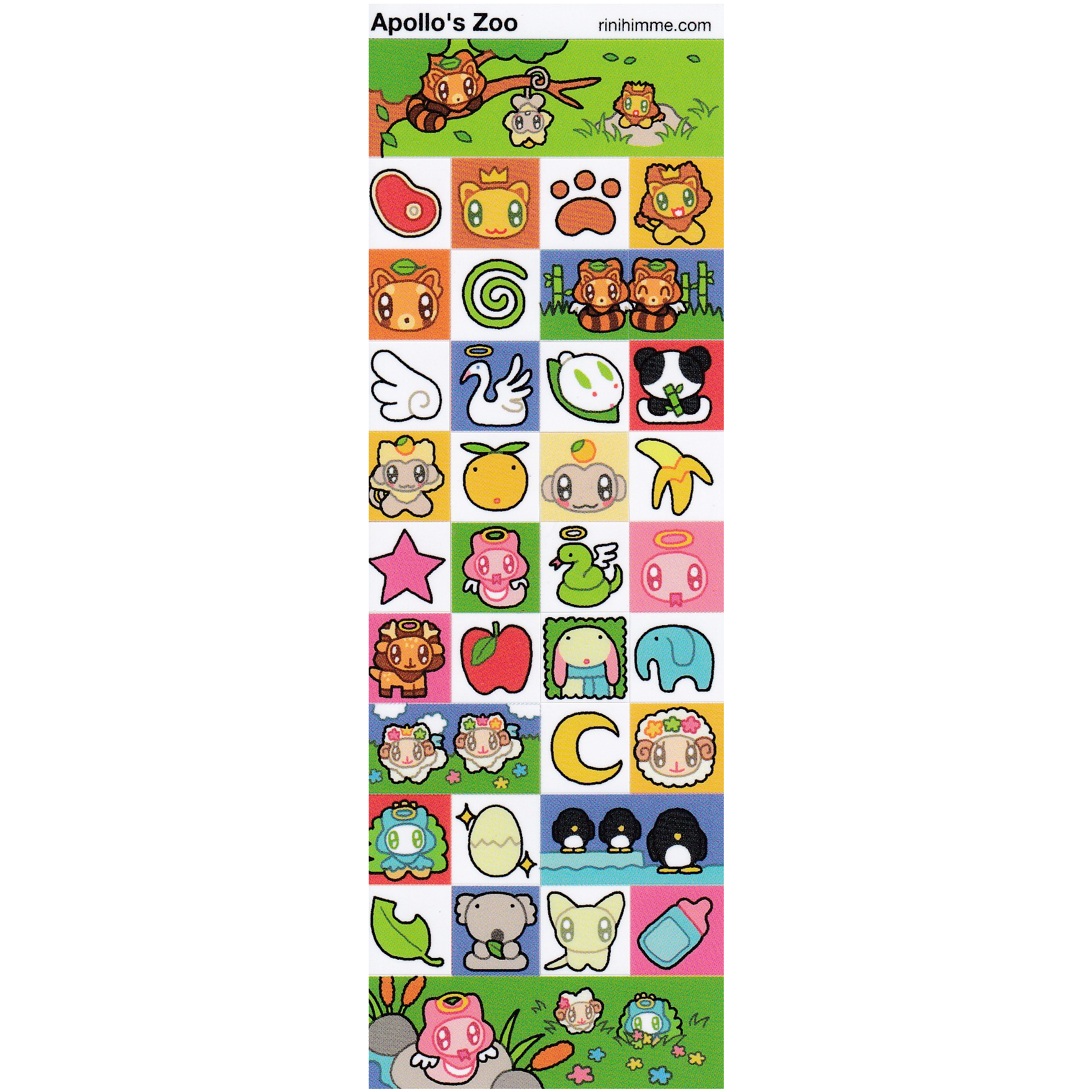 apollo's zoo sticker sheet – rinihimme