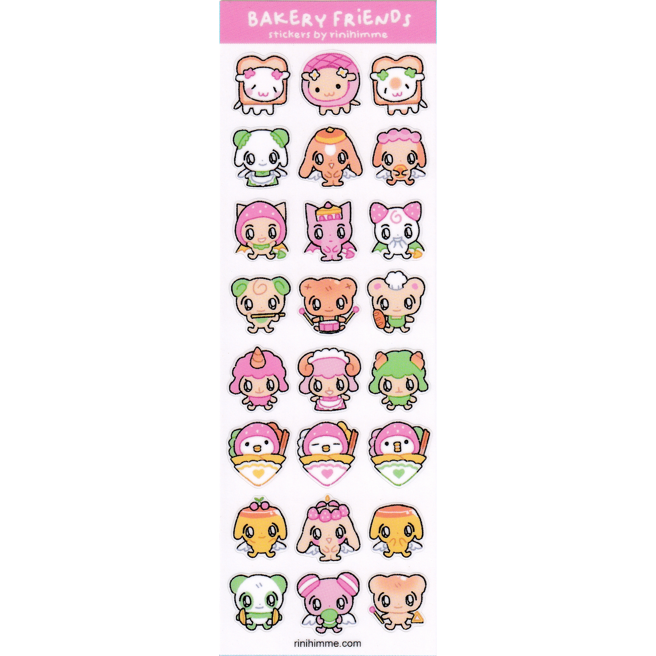 bakery friends sticker sheet – rinihimme