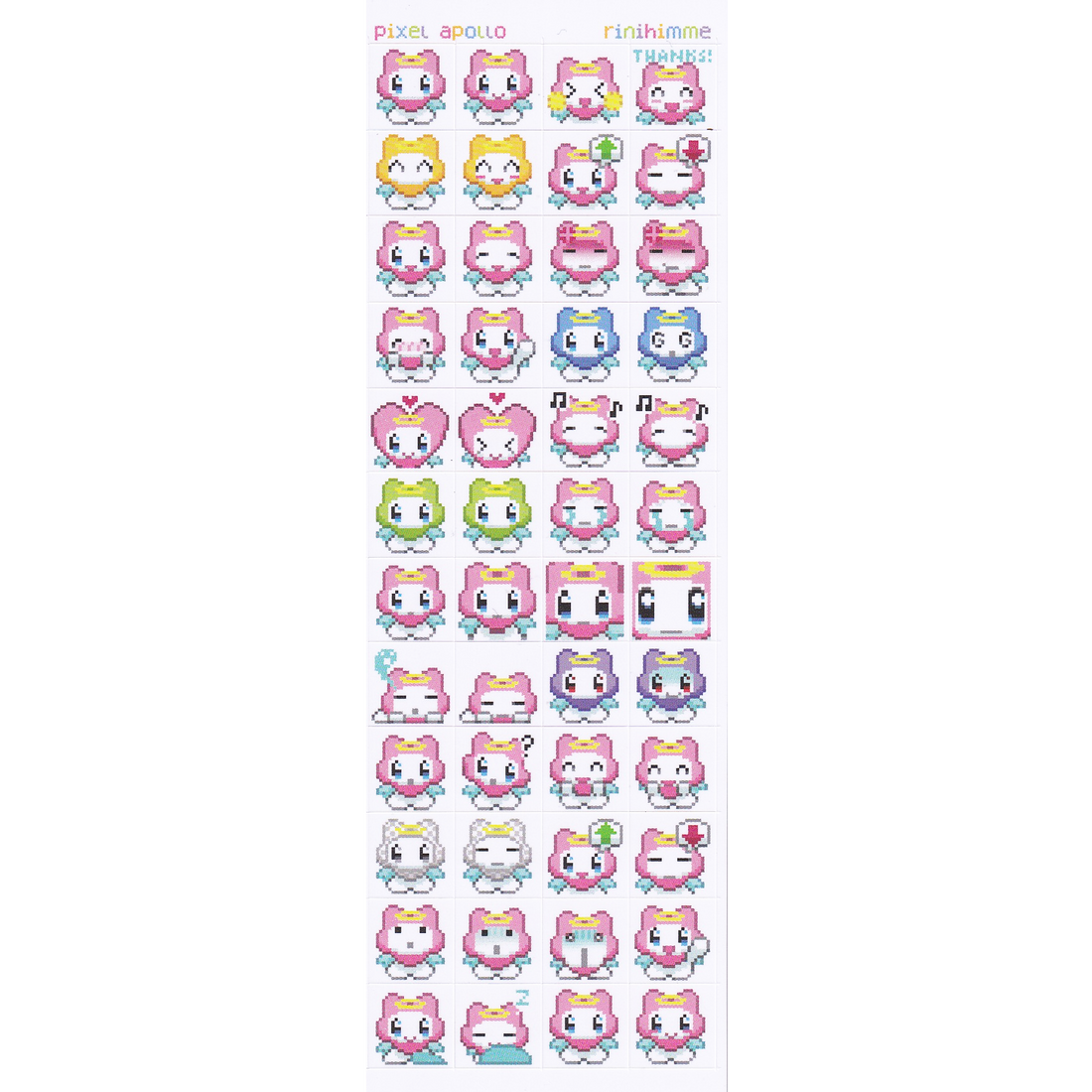 pixel apollo sticker sheet – rinihimme